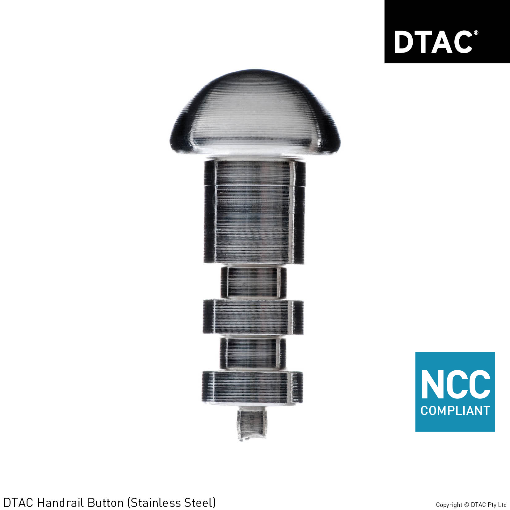 DTAC - DTAC Handrail Button (Stainless Steel)