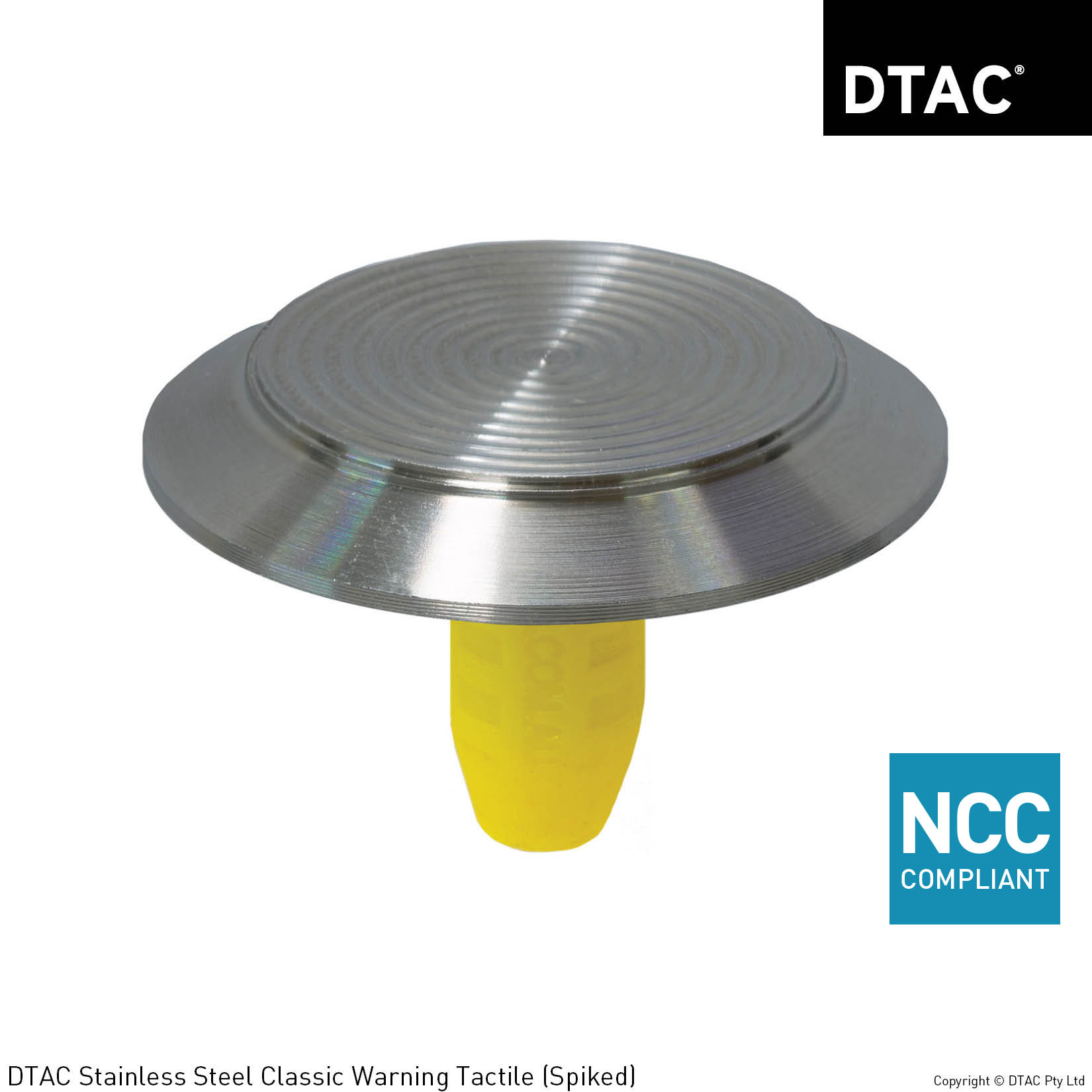 DTAC - DTAC Stainless Steel Classic Warning Tactile - Buy Online Now!