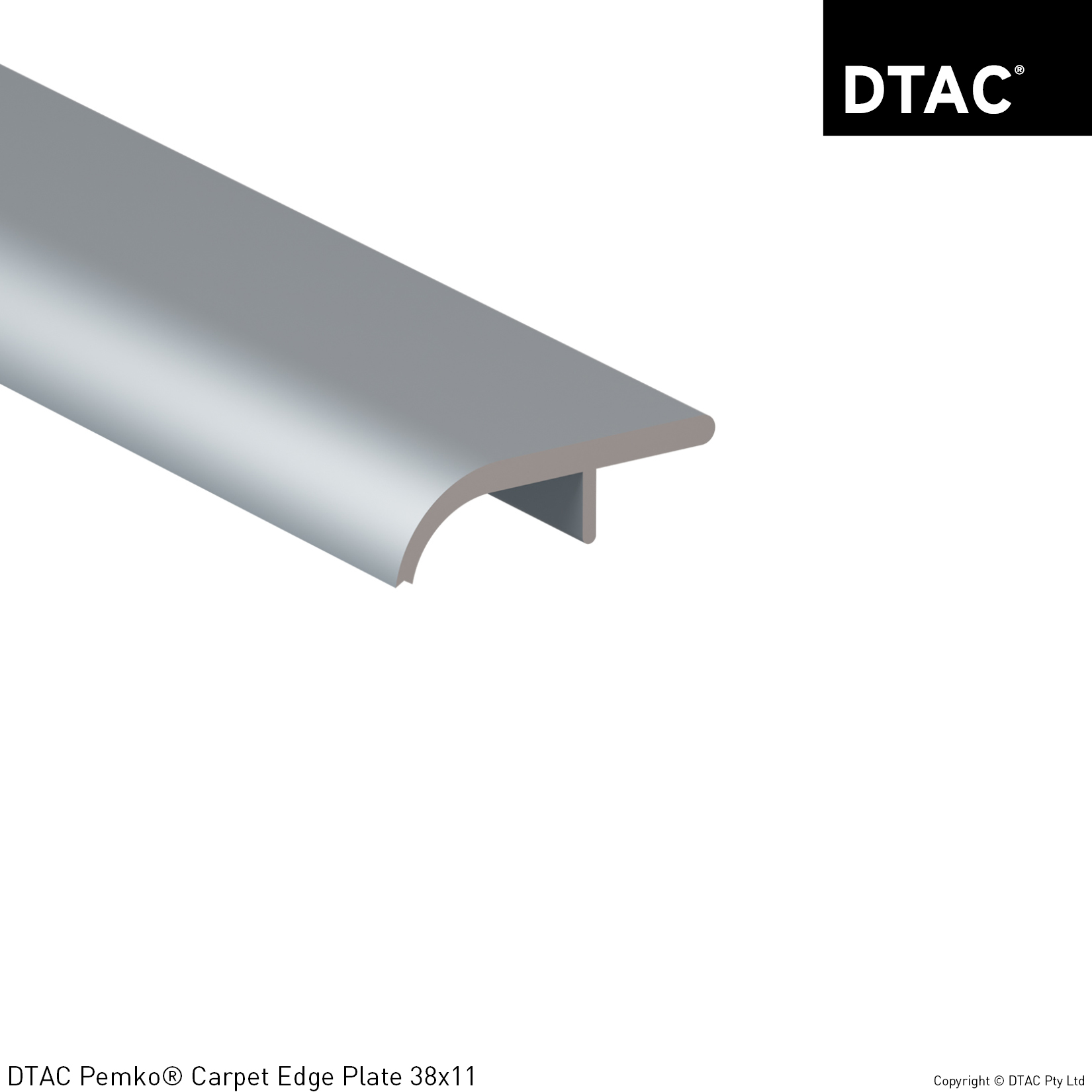 DTAC - DTAC Pemko® Carpet Edge Plate 38x11mm
