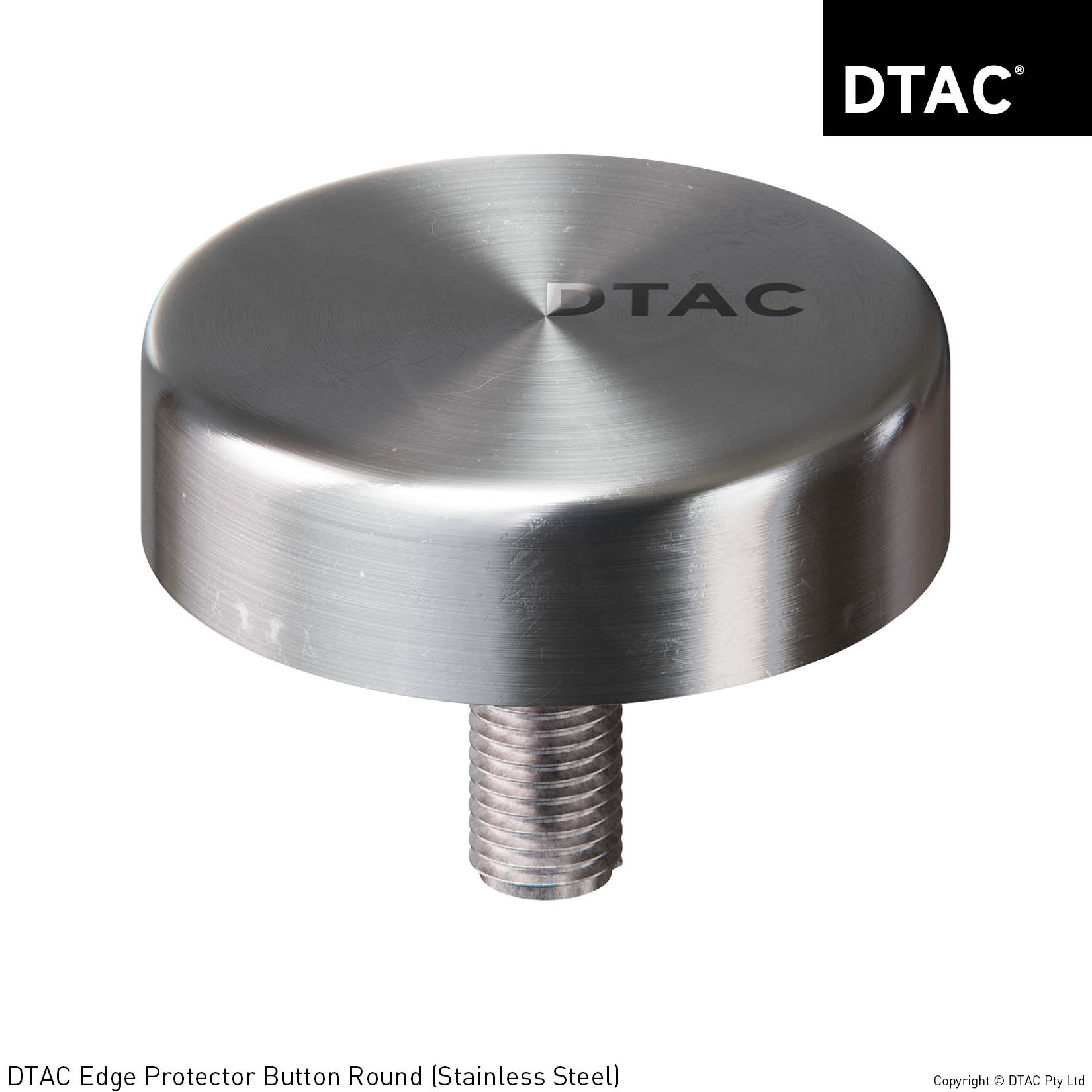 DTAC - DTAC Edge Protector Button Round (Stainless Steel)