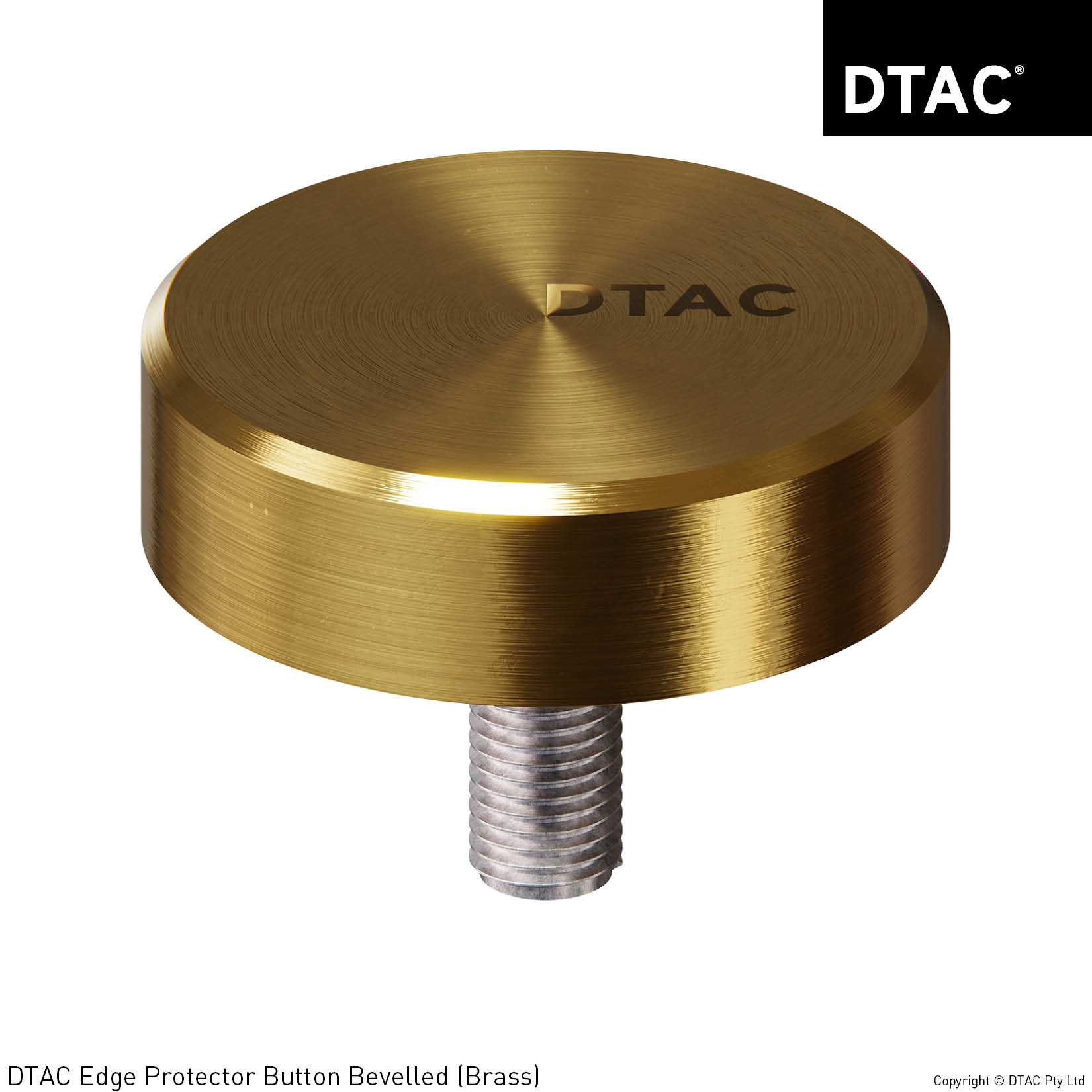 DTAC - DTAC Edge Protector Button Bevelled (Brass)