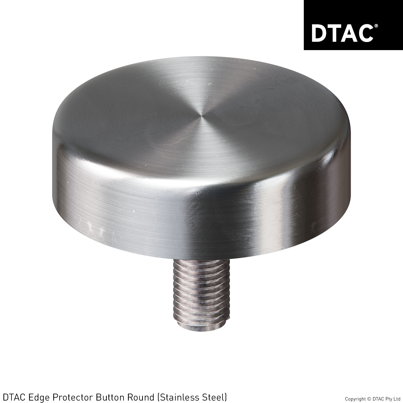 DTAC - DTAC Edge Protector Button Round (Stainless Steel)